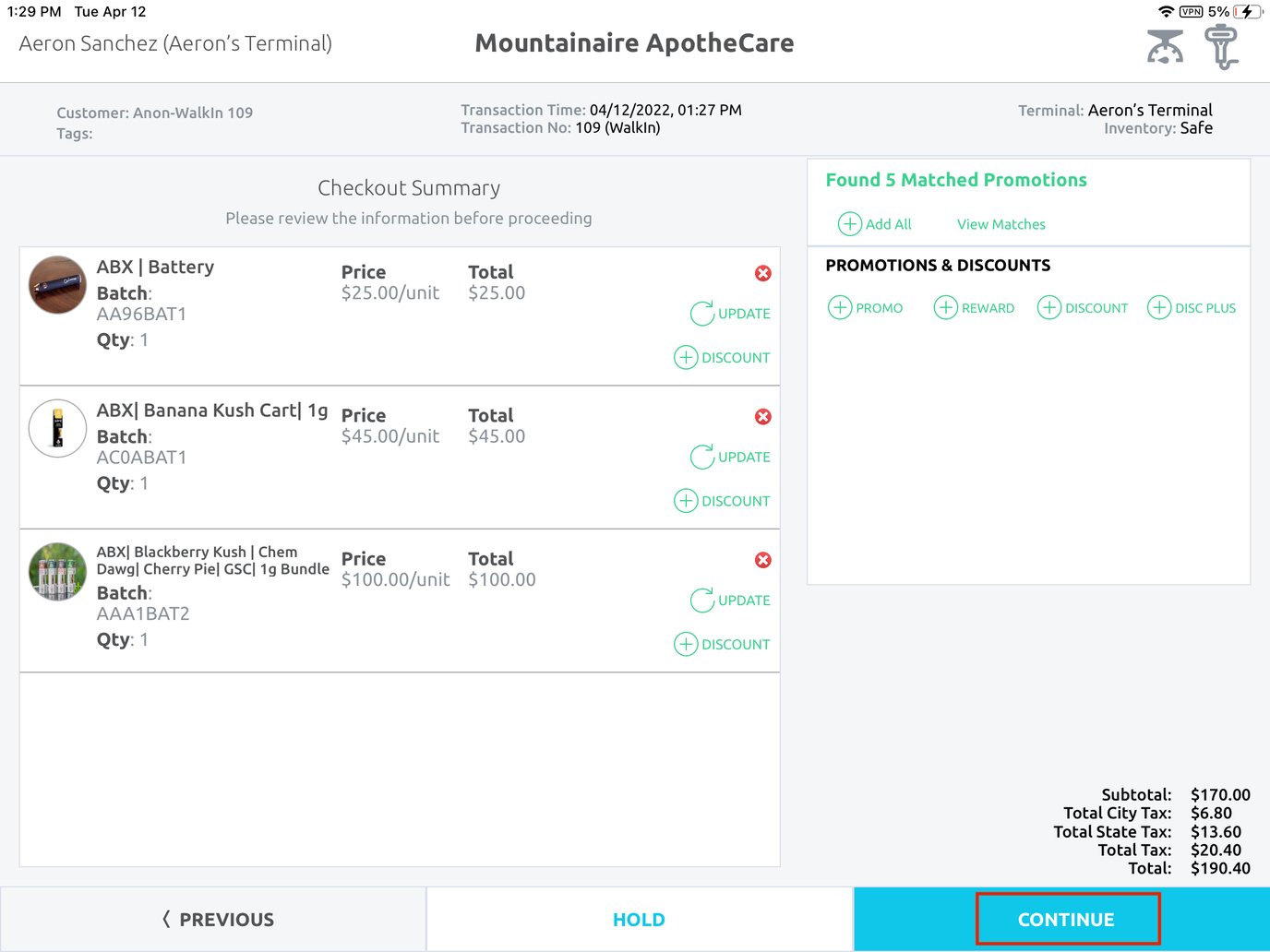 RETAIL POS App | Adding Anonymous Orders to the Queue